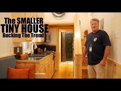 The SMALLER Tiny House (finally)- "Bucking The Trend" - YouTube