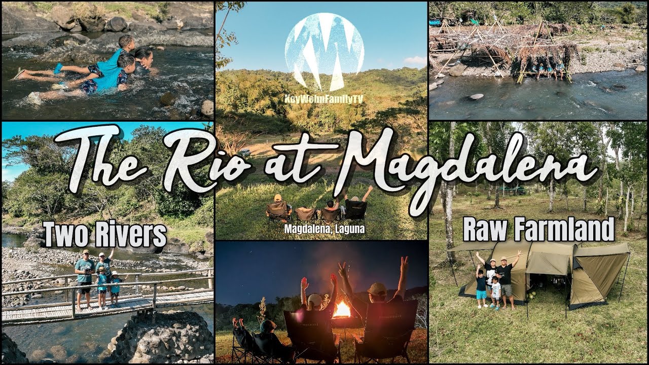 Camping at The Rio at Magdalena, Laguna | Raw Farmland & Two Rivers [4k ...