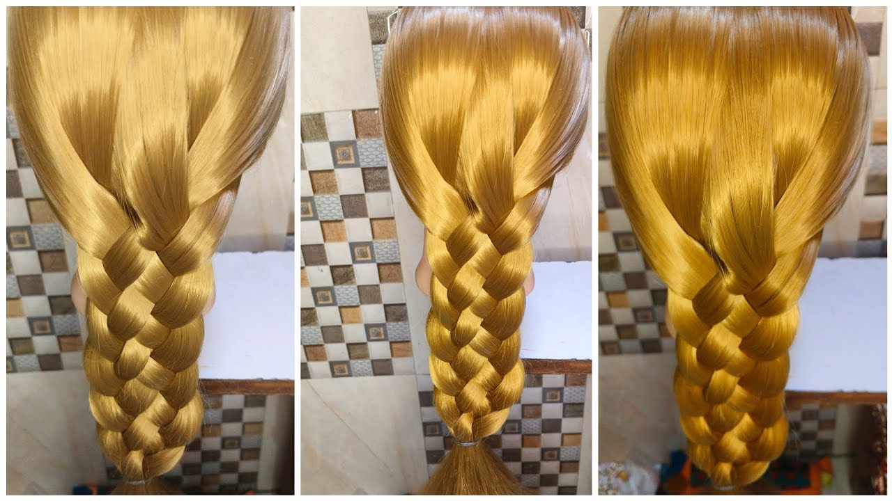 5 strand braid tutorial// braid tutorial// #youtube #hairstyle - YouTube