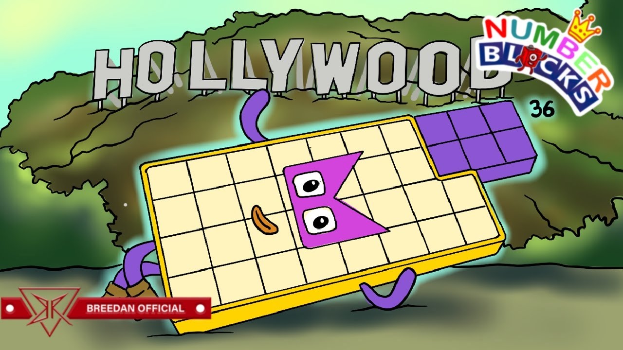 Numberblocks How To Draw Numbers 36 Goes To Hollywood Coloring Fanmade ...