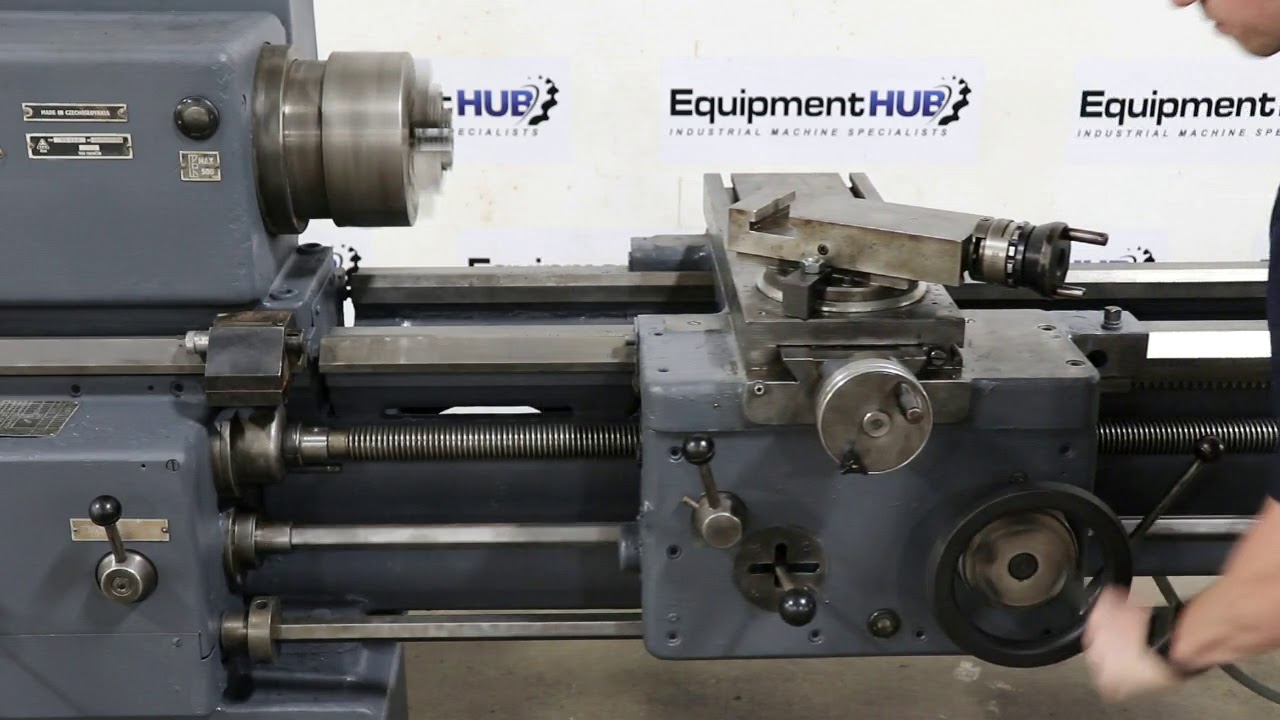 Tos Trencin SN 40B 16" x 60" Gap Bed Engine Lathe - YouTube