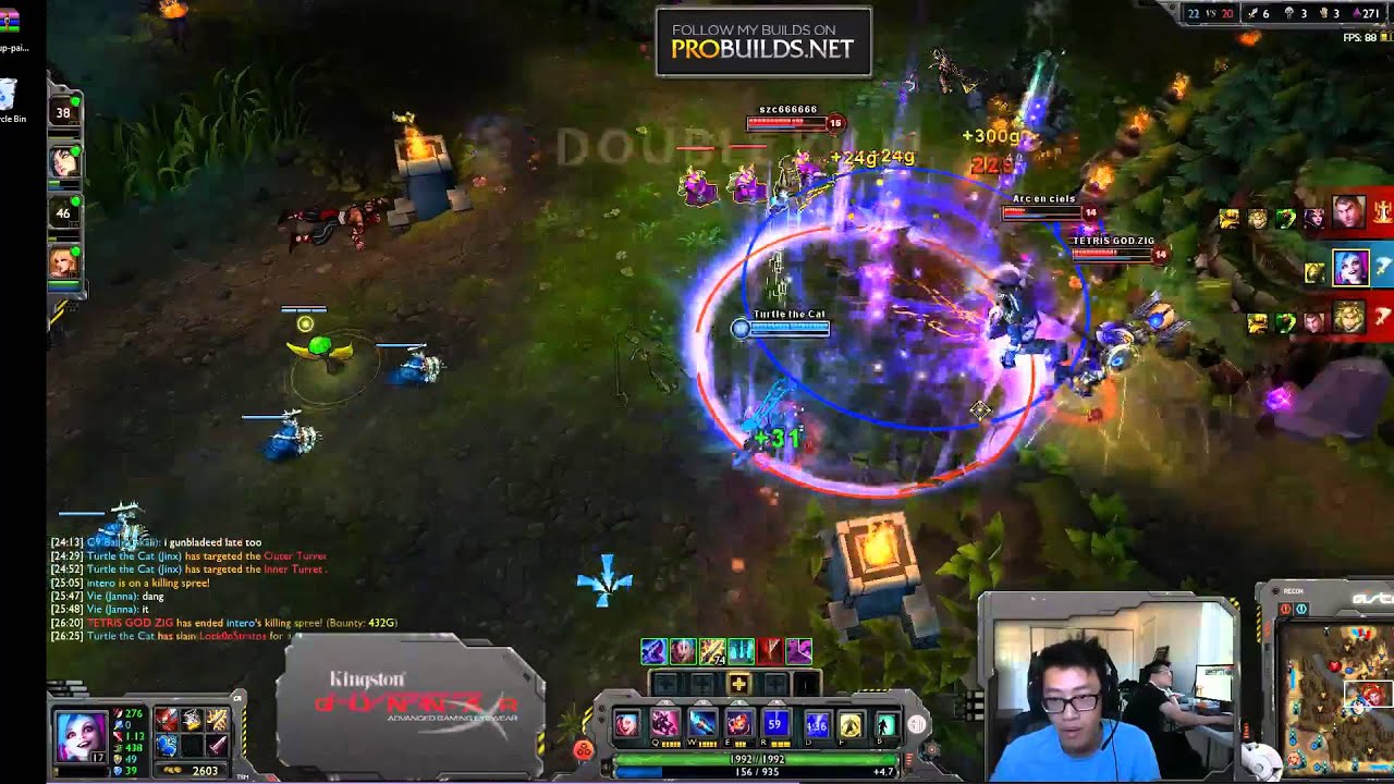 TSM WildTurtle Jinx Quadra Kill - League of Legends - YouTube