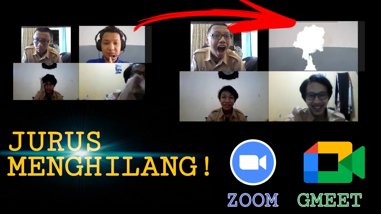 Jurus Menghilang di Zoom dan Google Meet | React dan Tutorial Jurus ...