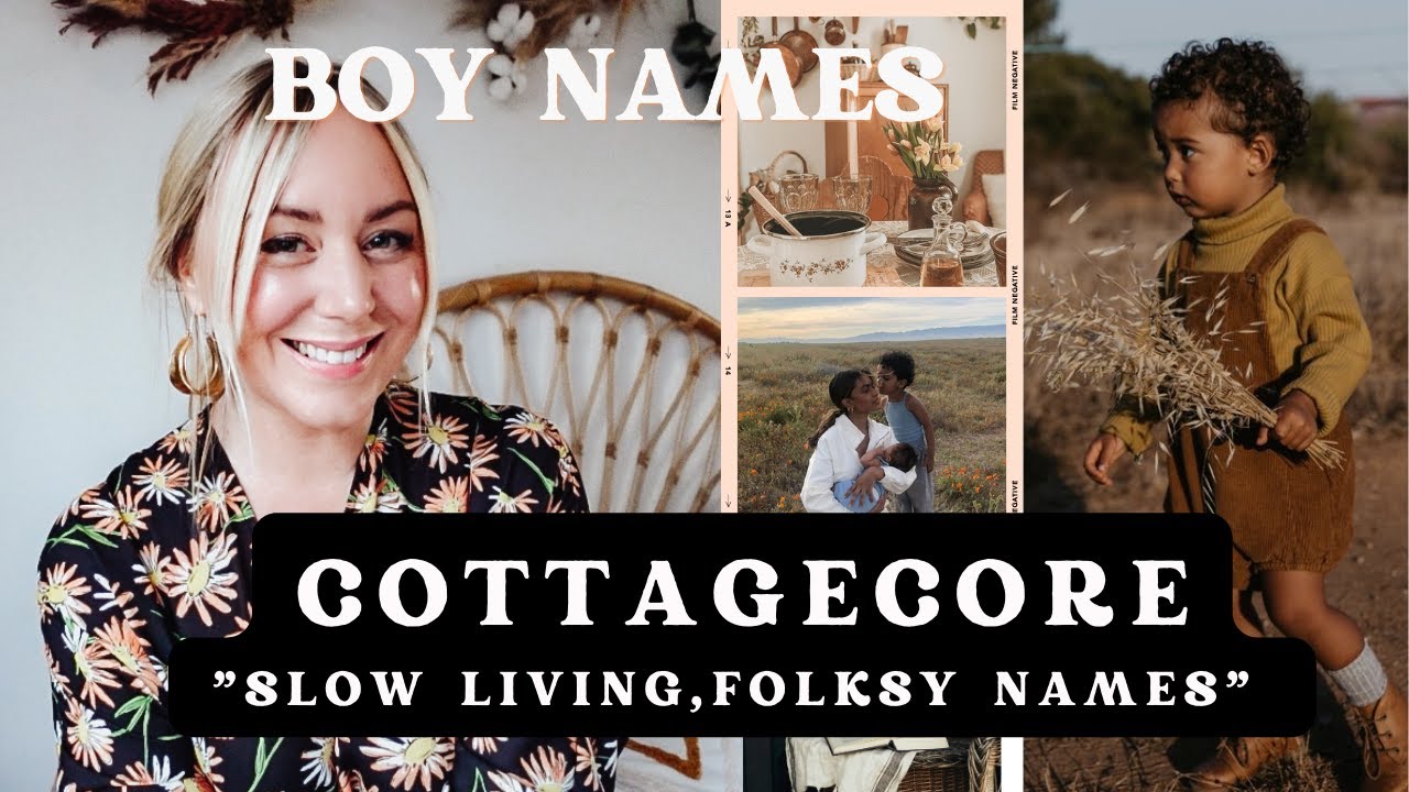 Simple, Folksy "CottageCore" BOY NAMES // Aesthetic Baby Names _ SJ ...