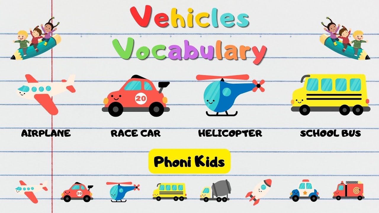 Vehicle Names | Types of Vehicles in English | Vehicles Vocabulary ...