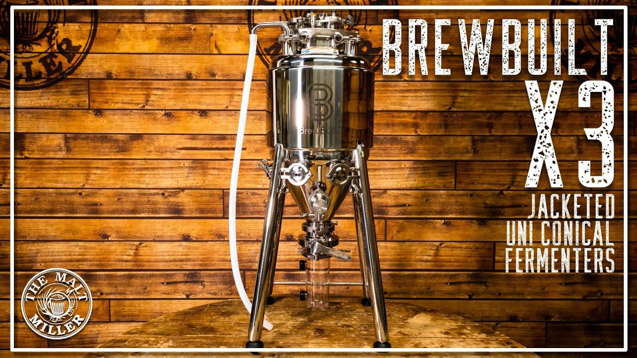BREWBUILT X3 JACKETED UNI CONICAL FERMENTER | THE MALT MILLER HOME BREWING CHANNEL - YouTube