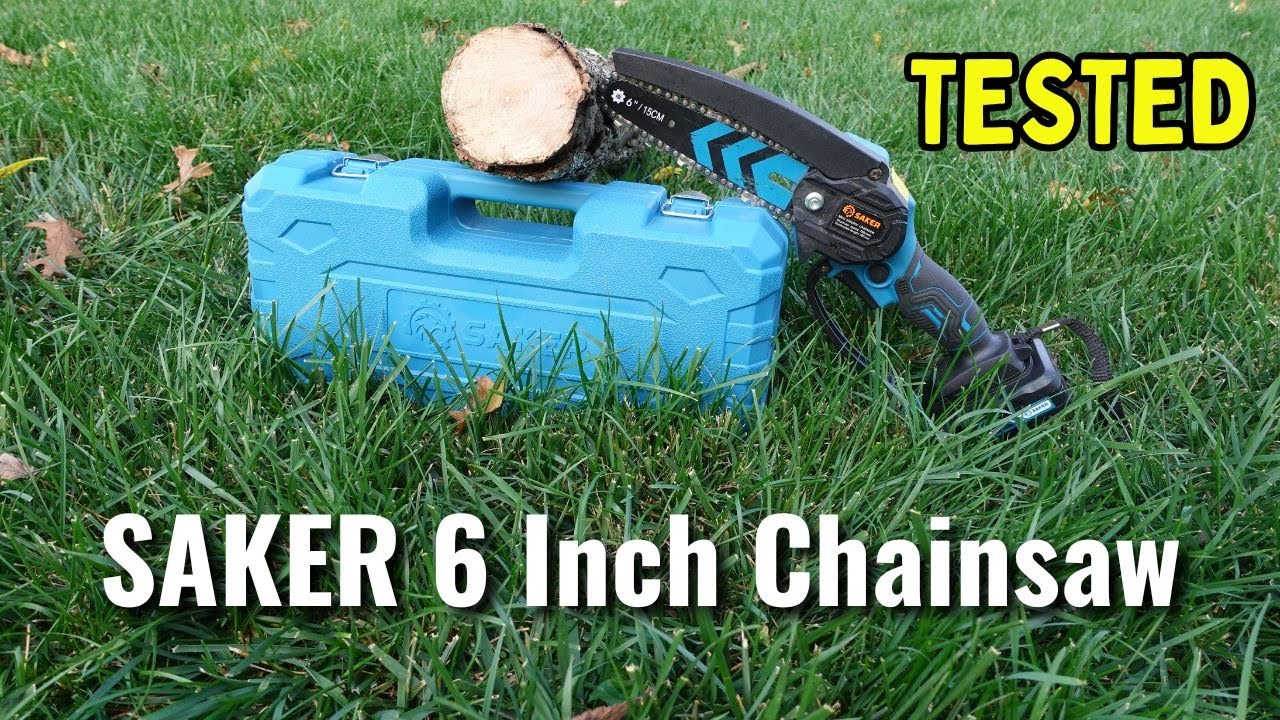 Saker 6 Inch Mini Electric Chainsaw - Unboxing & Review - ANY GOOD ...