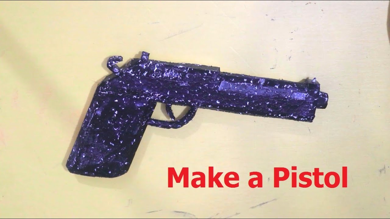 How to make a Pistol with styrofoam | Diy Pistol - YouTube