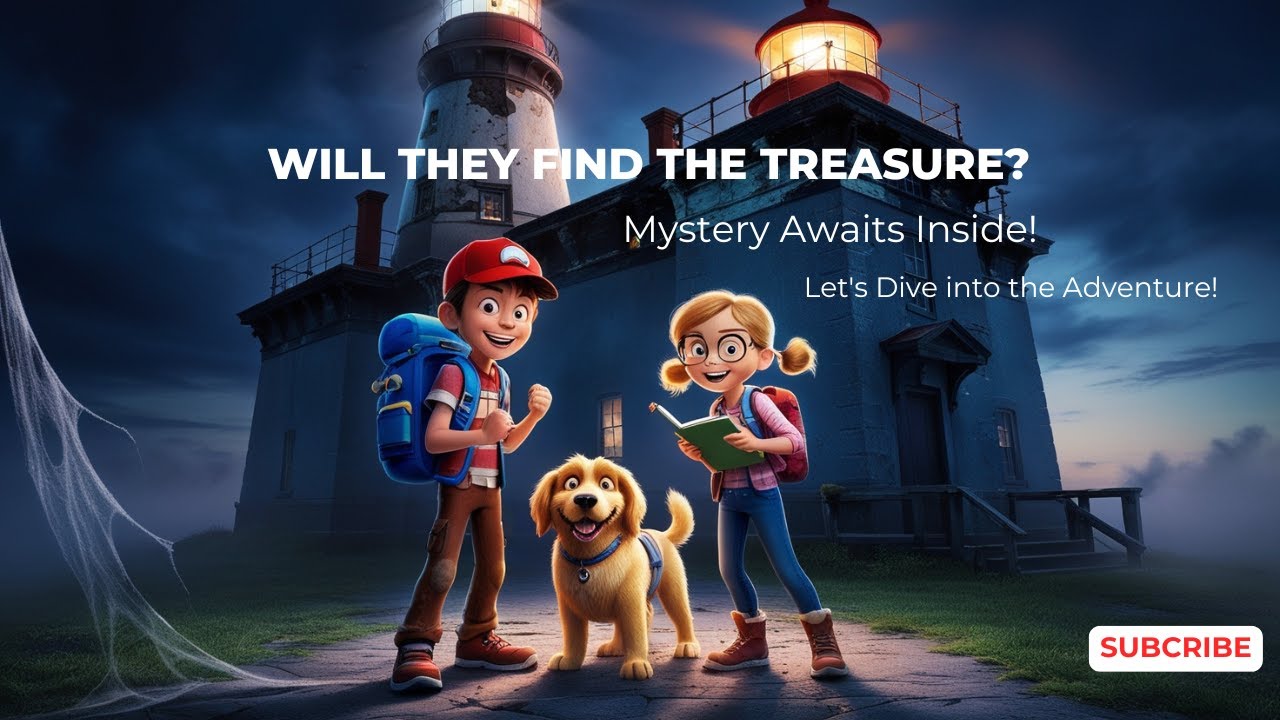 The Haunted Lighthouse Mystery | Kids Adventure Story in English - YouTube