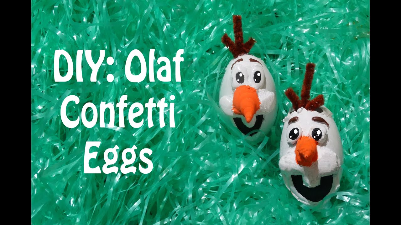 DIY Easter Craft Olaf Confetti Eggs - YouTube