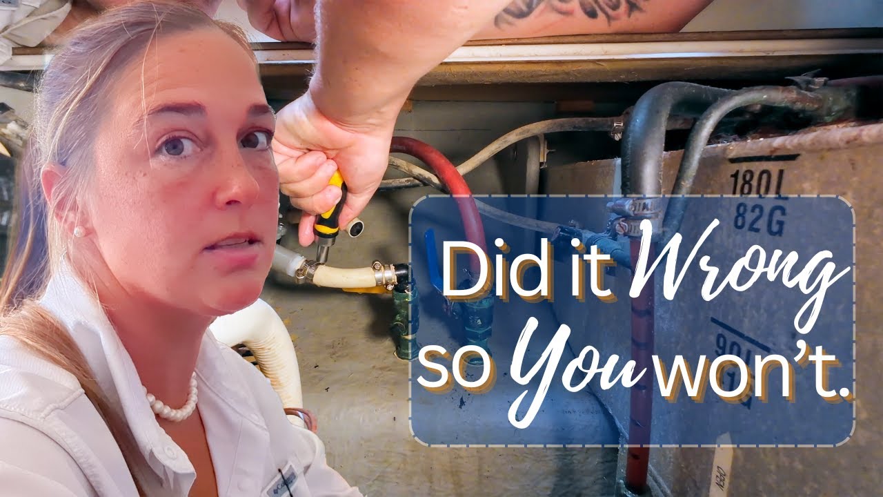 Install BARNACLE BUSTER System to Flush Marine Air Conditioner | Ep74 ...