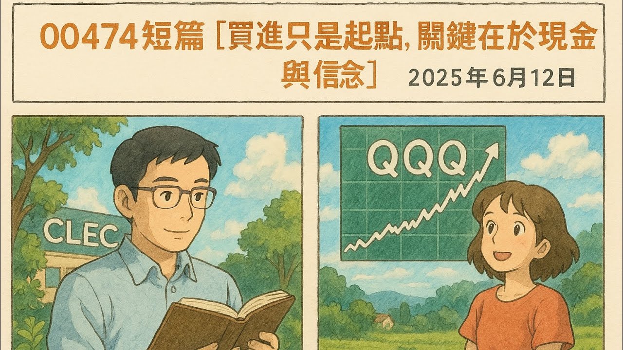 00474短篇【買進只是起點，關鍵在於現金與信念】2025年6月12日 CLEC投資理財頻道 - YouTube