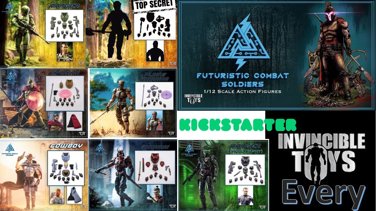 Kickstarter - Invincible Toys Futuristic Combat Soldiers - Action ...