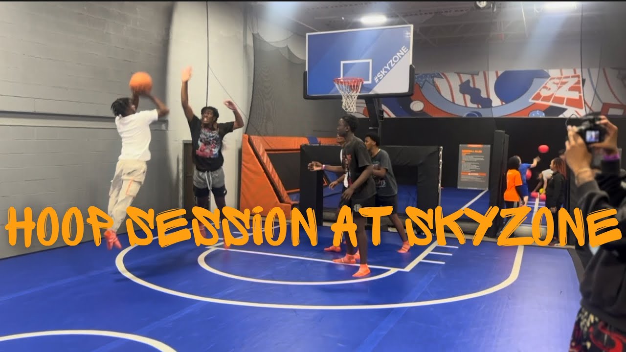 Hoop Session at SkyZone 🏀 (Gets Wild👀) - YouTube