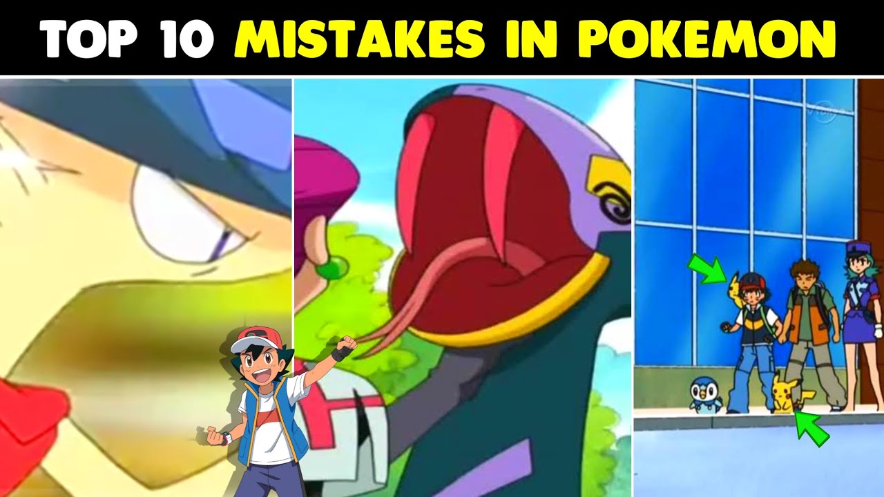 Top 10 Mistake In Pokemon Anime | 10 Pokemon Silly Mistakes | Hindi ...