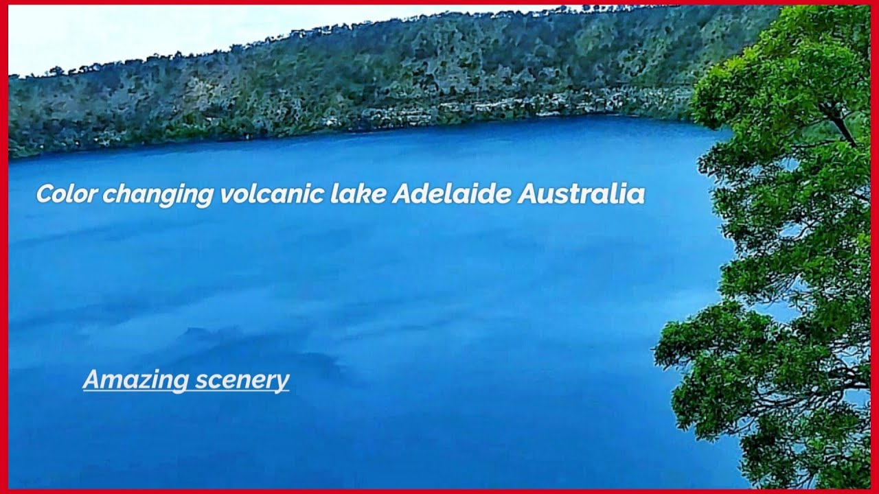 A color-changing lake formed in a volcanic crater - YouTube
