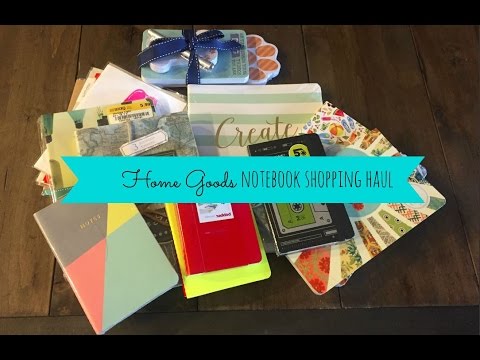 Home Goods Notebook Haul #1 - YouTube