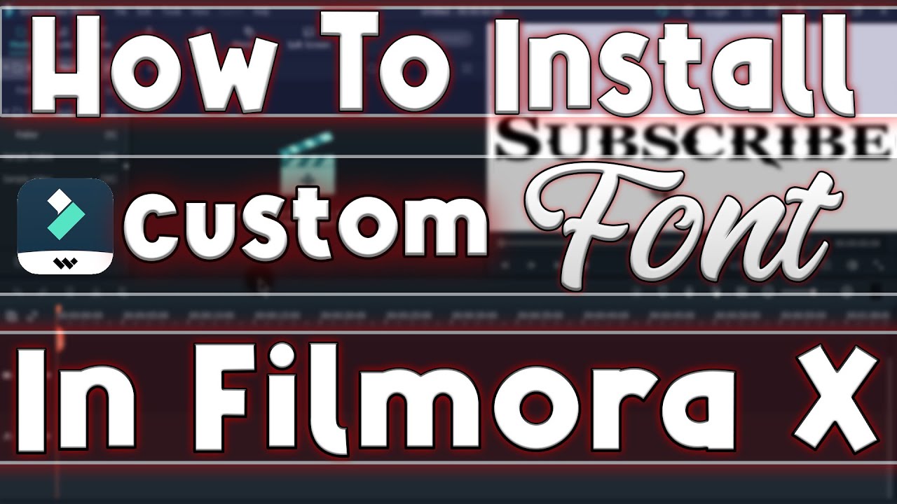 How To Upload Custom Font In Filmora X 2021 Add Custom Font New 0316