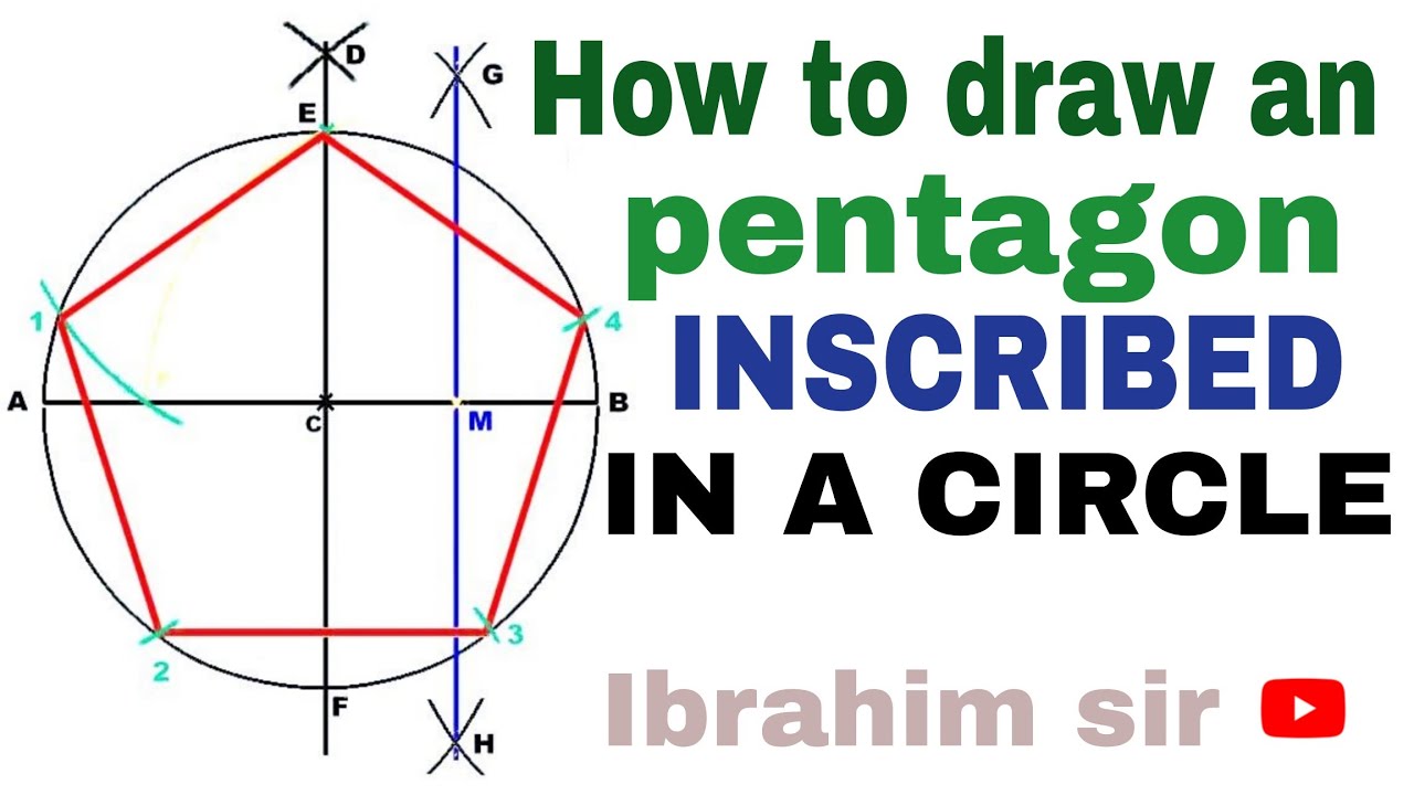 Draw pentagon using compas l☑️ Pentagon using with compass... - YouTube