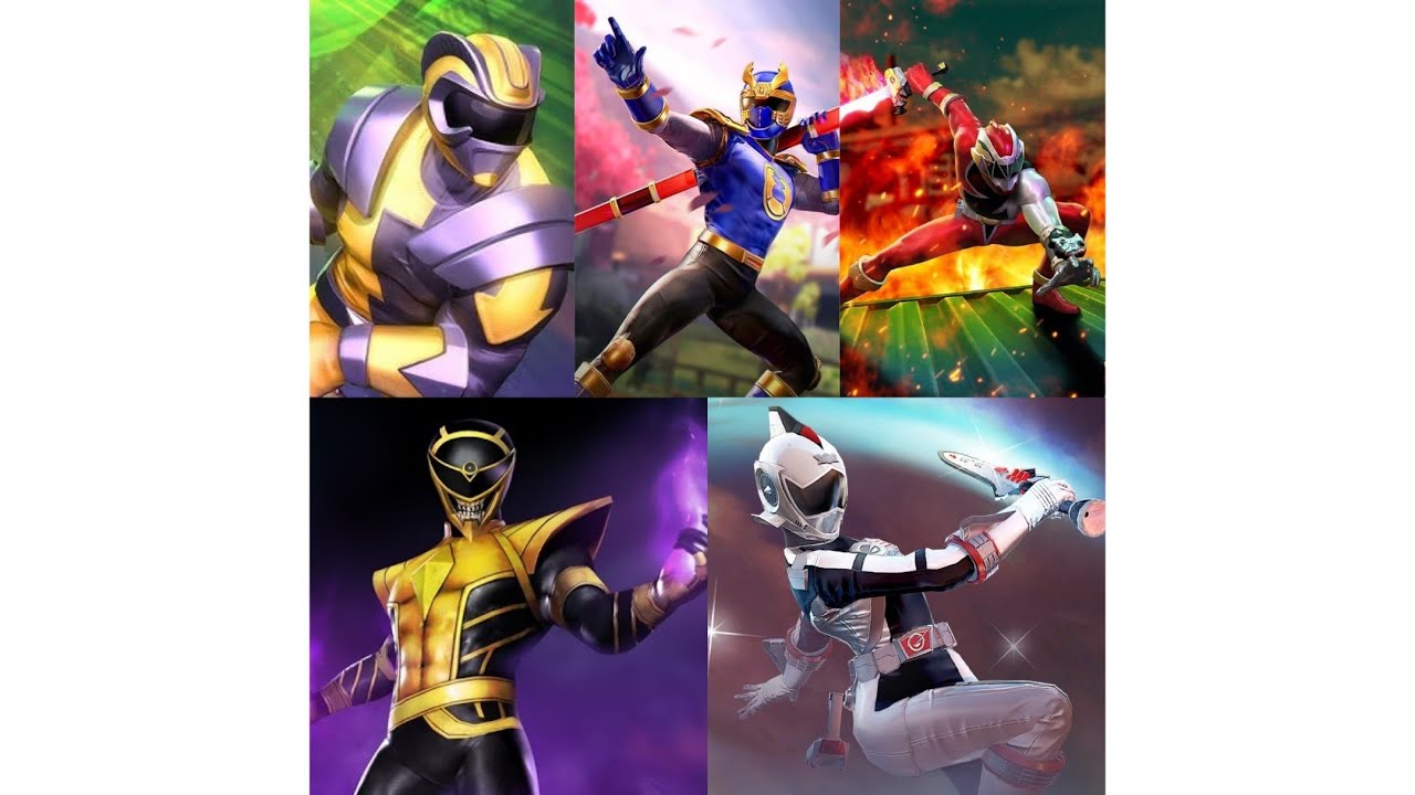 POWER RANGERS LEGACY WARS, Elemental Rangers of 5 🔥⚡🪨 ️🌑 - YouTube