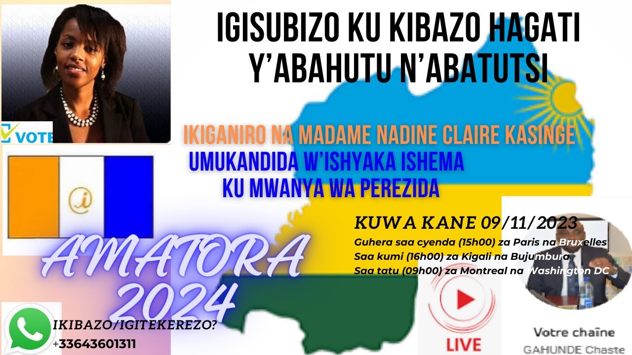 IGISUBIZO KU KIBAZO HAGATI Y'ABAHUTU N'ABATUTSI - YouTube