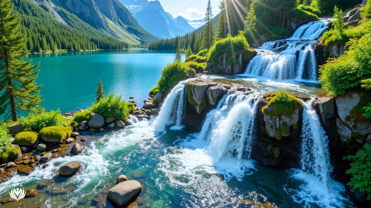 SOUNDS NATURE, SOUNDS FLOWING WATER, PIANO MUSIC, RESTORING THE NERVOUS ...