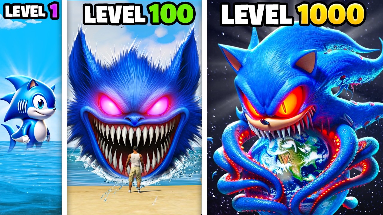 Upgrading Sonic to SEA MONSTER SONIC in GTA 5! - YouTube