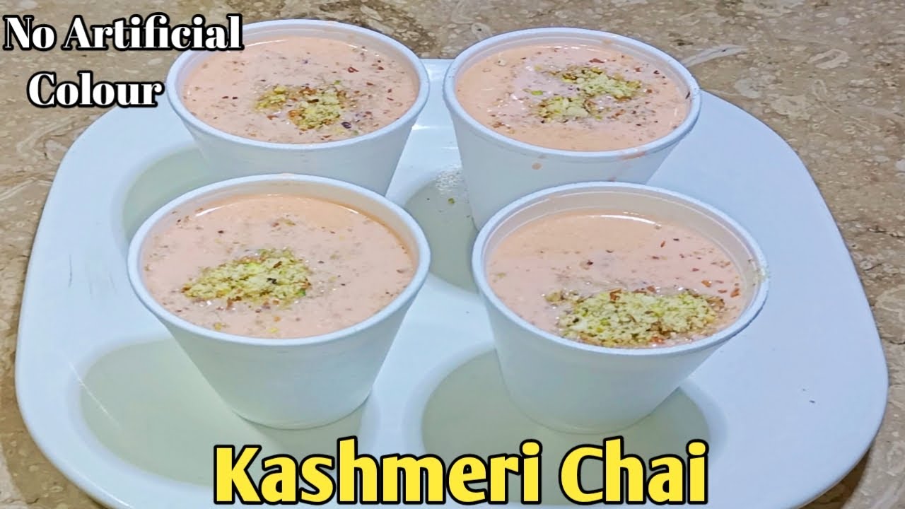 Kashmiri Chai Recipe | Pink Tea | Sabz Chai Banane Ka Tarika - YouTube