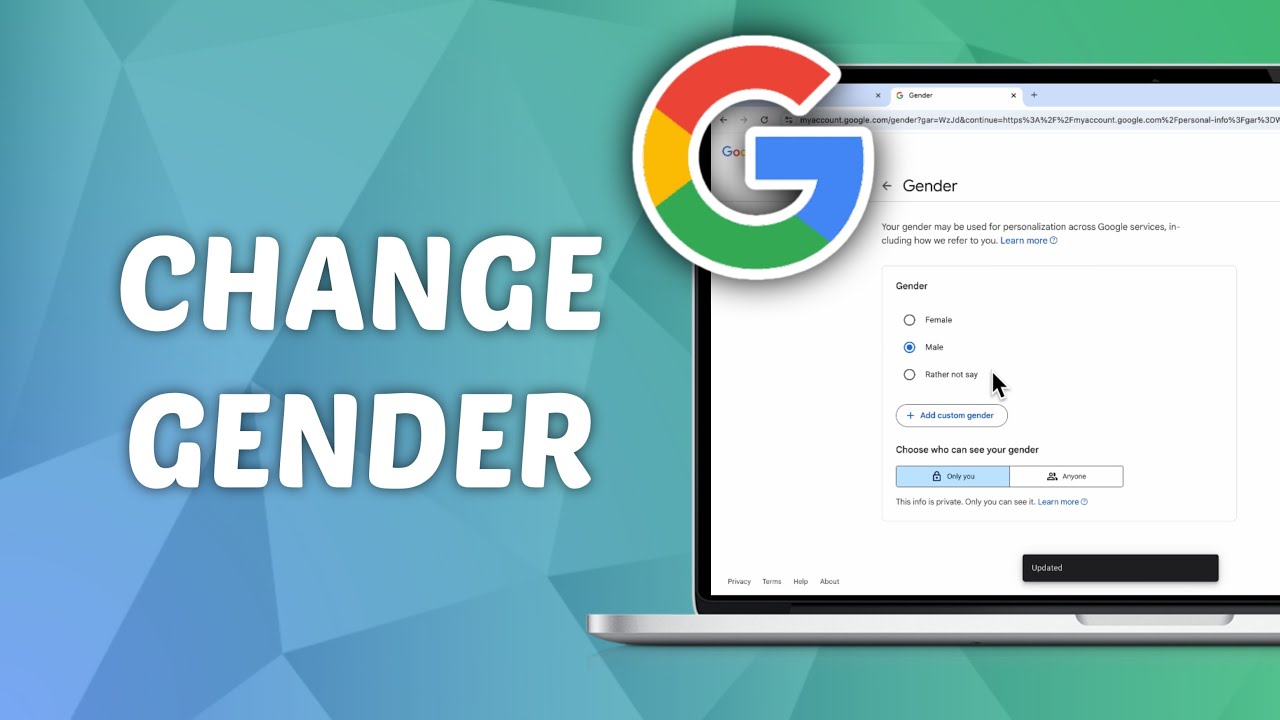 How to Change Google Account Gender on Laptop or PC - Full Guide - YouTube