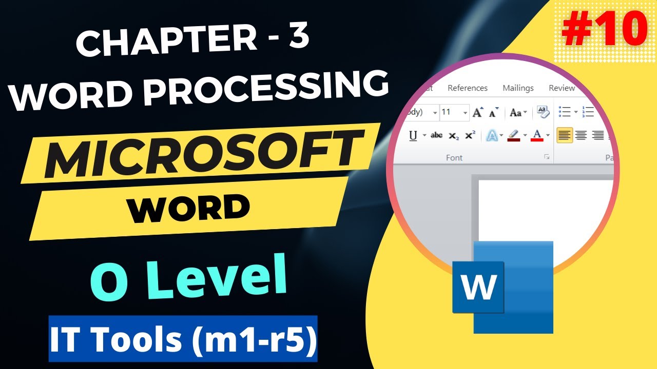 Microsoft Word Tutorial (हिंदी) | word processing | ms word home tab ...