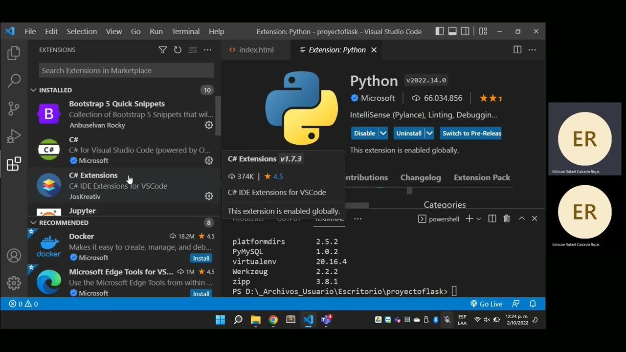 Aplicación Web Python Flask Youtube