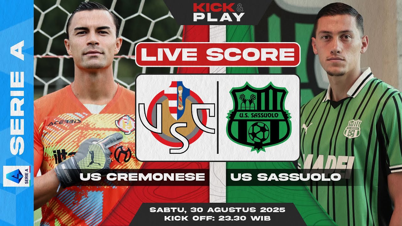 🔴 Cremonese vs Sassuolo | Serie A | LIVE SCORE - YouTube