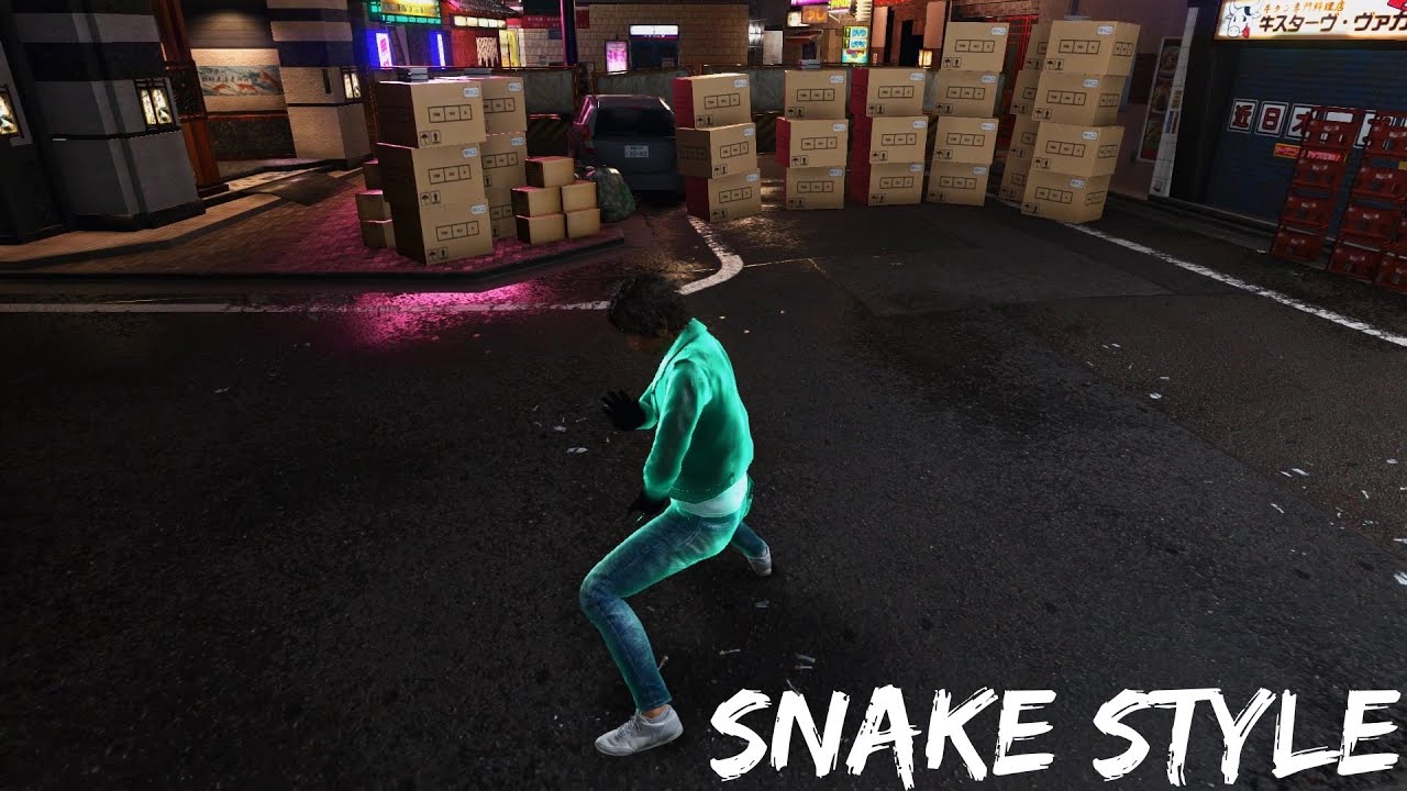 Yakuza Kiwami 2 Mod Showcase: Snake Style - YouTube
