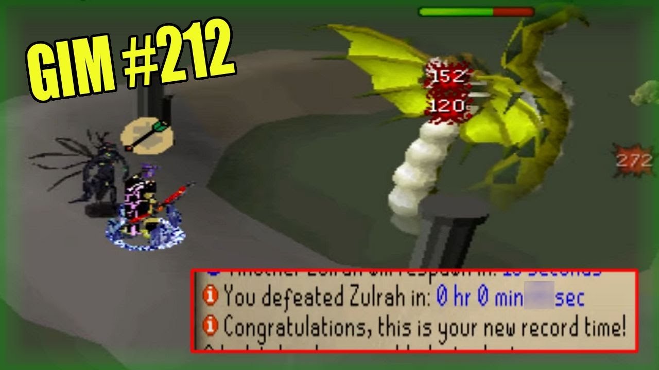 I tried getting the fastest zulrah kill | GIM EP #212 | $30 + $45 GA ...