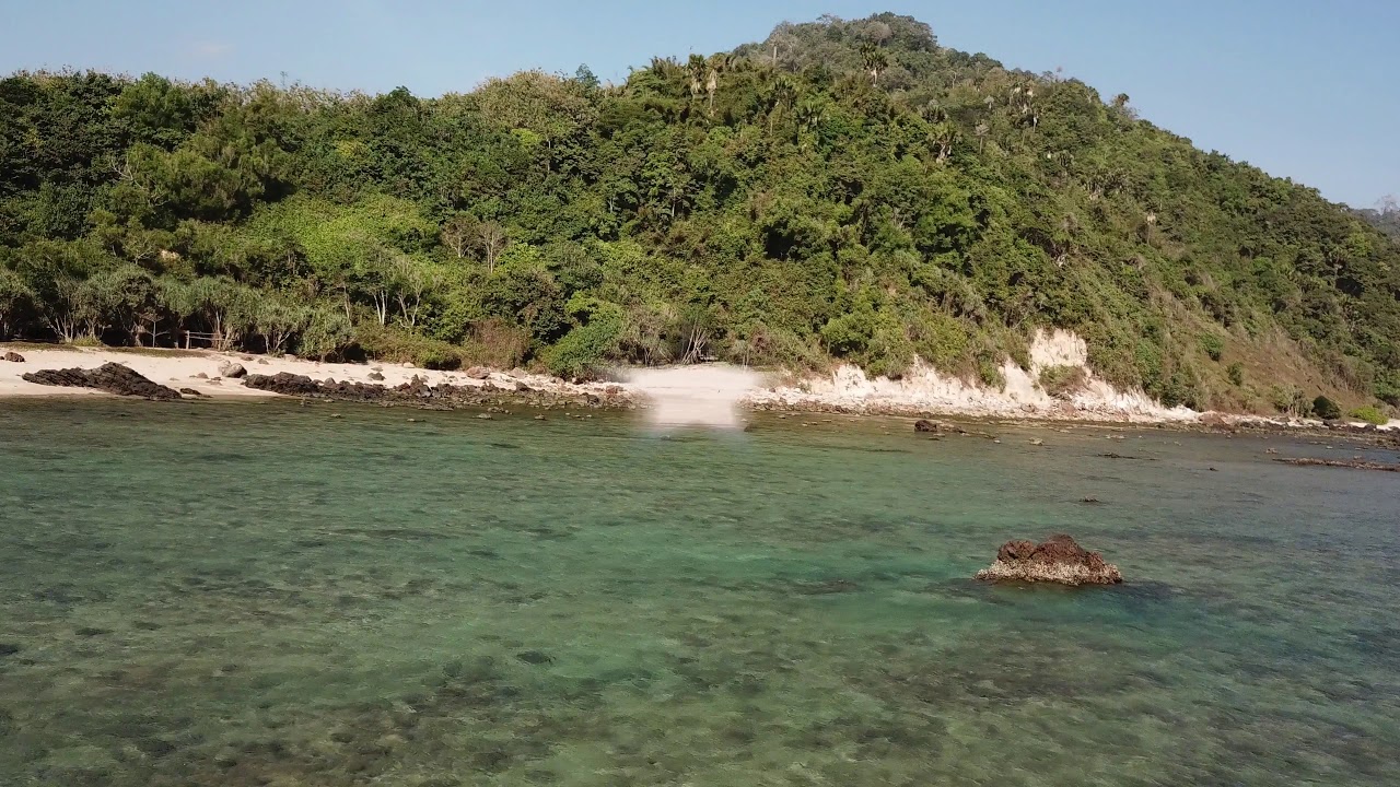 Drone View of Pulau Merah (Red Island) Beach - YouTube