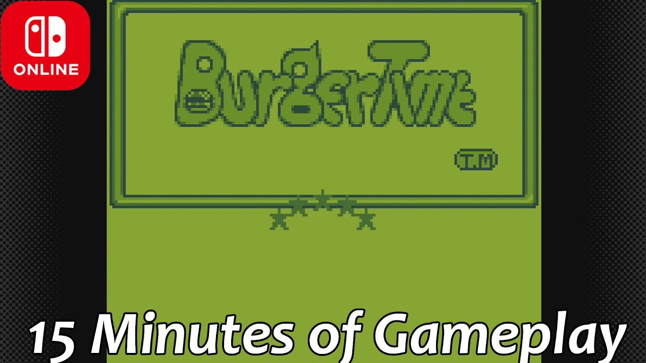 BurgerTime Deluxe (Gameboy) - 15 Minutes of Gameplay [Nintendo Switch ...