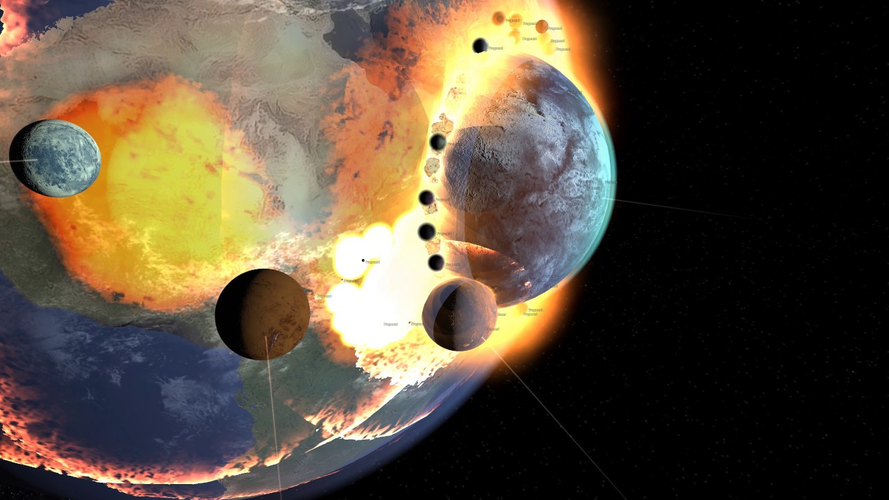 Universe Sandbox 2 - Moons Crush Earth! - YouTube