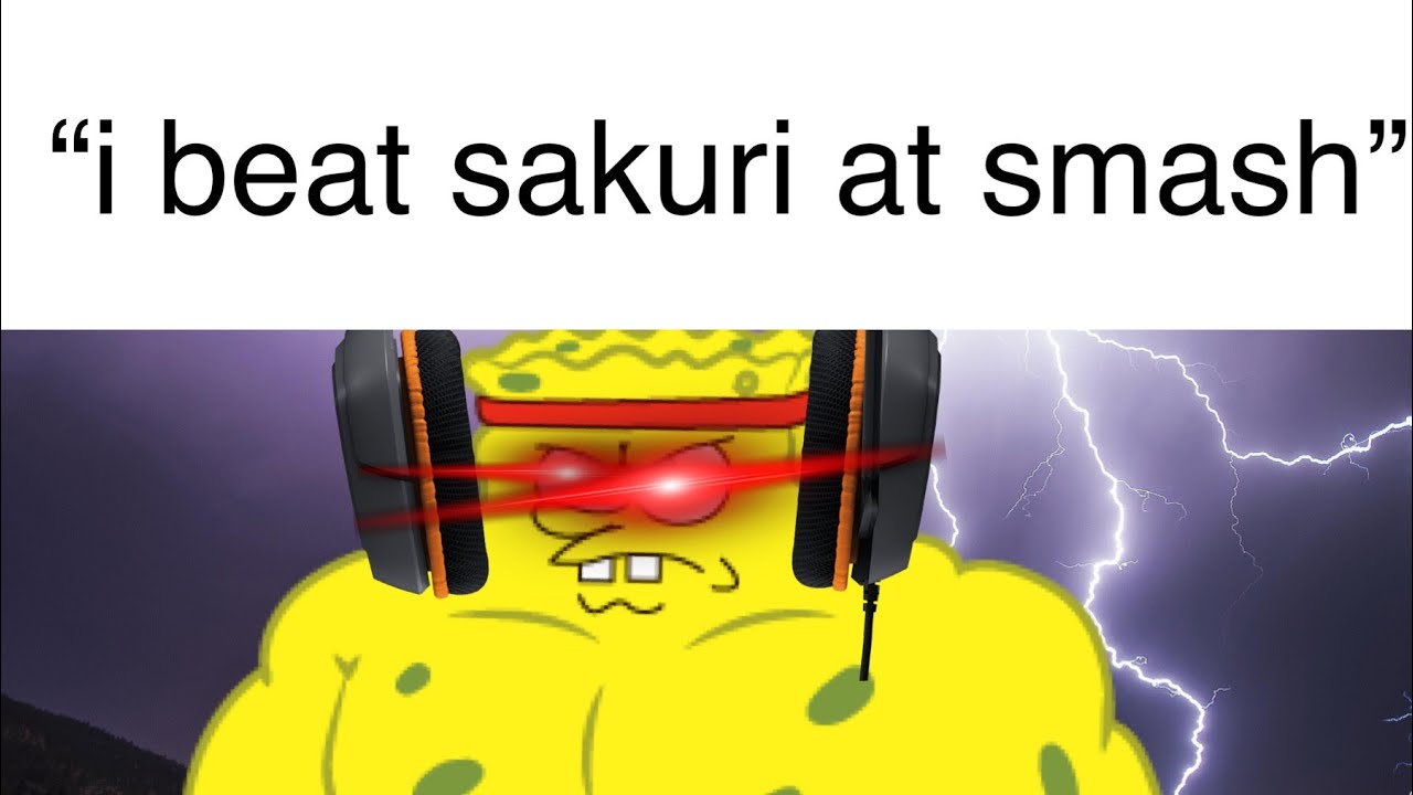spongebob becomes the best smash player - YouTube