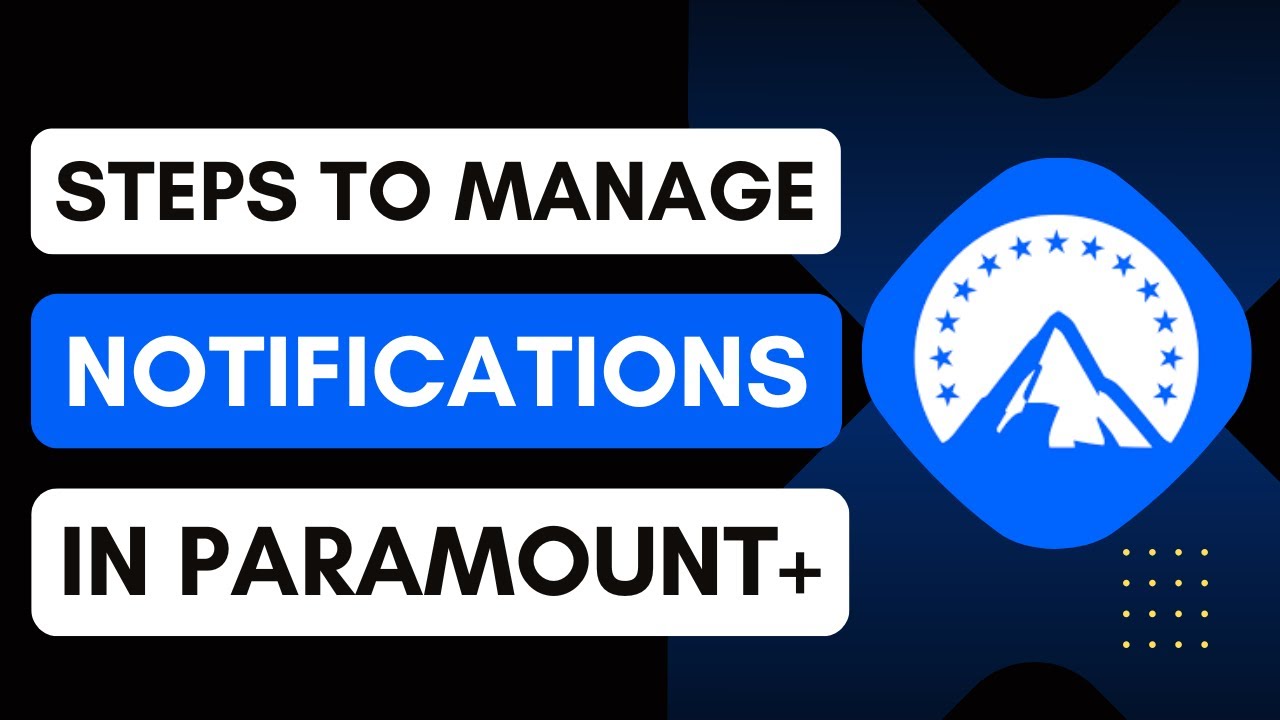 How To Manage Notifications In Paramount+ - YouTube
