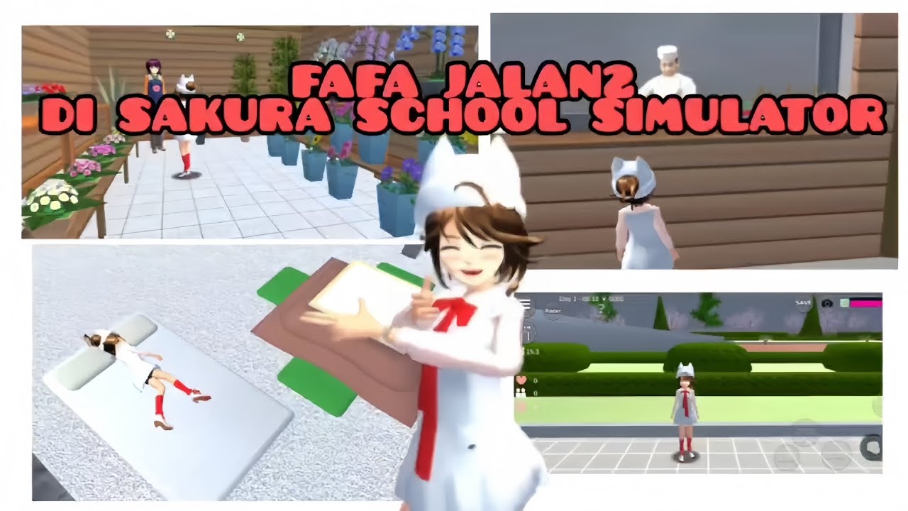 Fafa Game Vlog || part 1 - pertama kali jalan2 di Sakura School ...