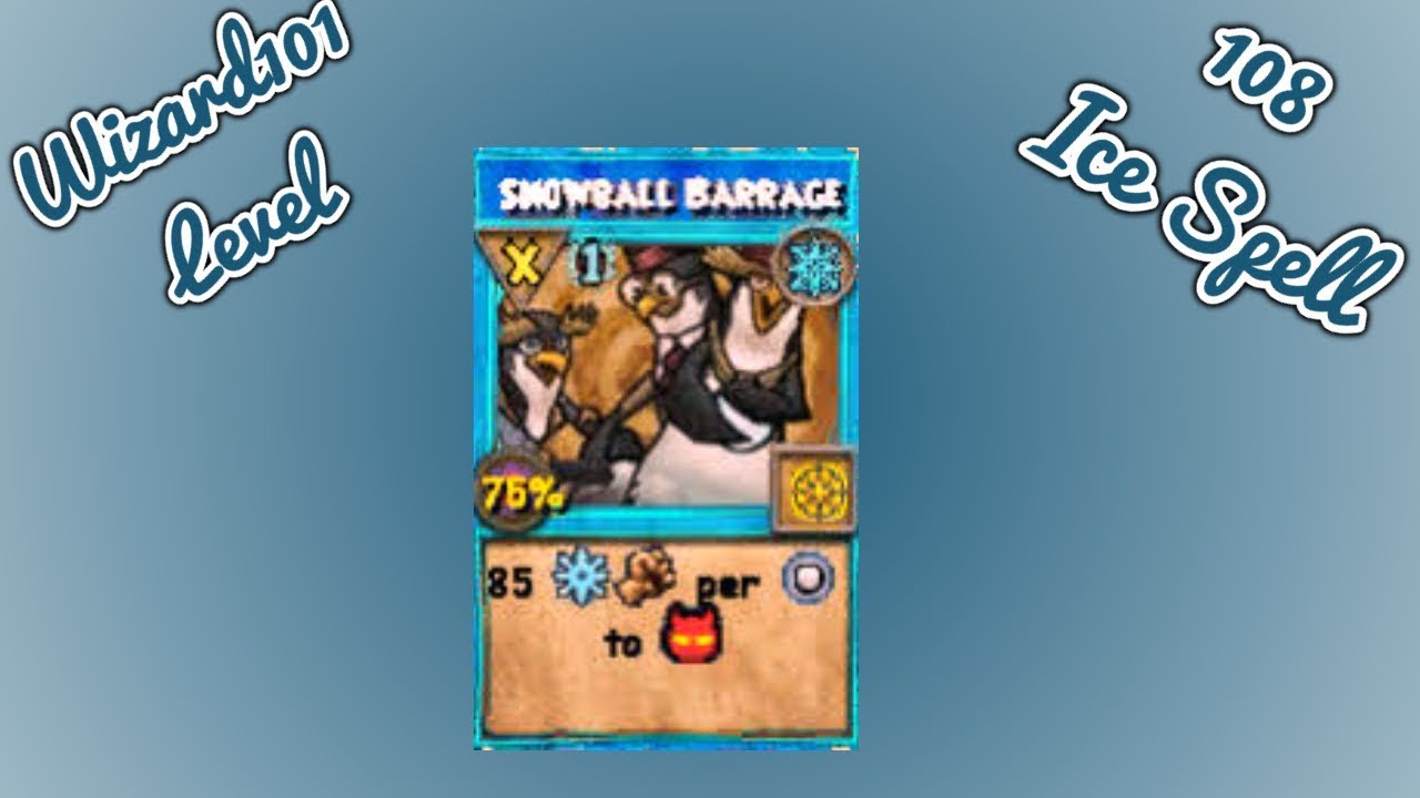Wizard101: Level 108 Ice Spell - YouTube