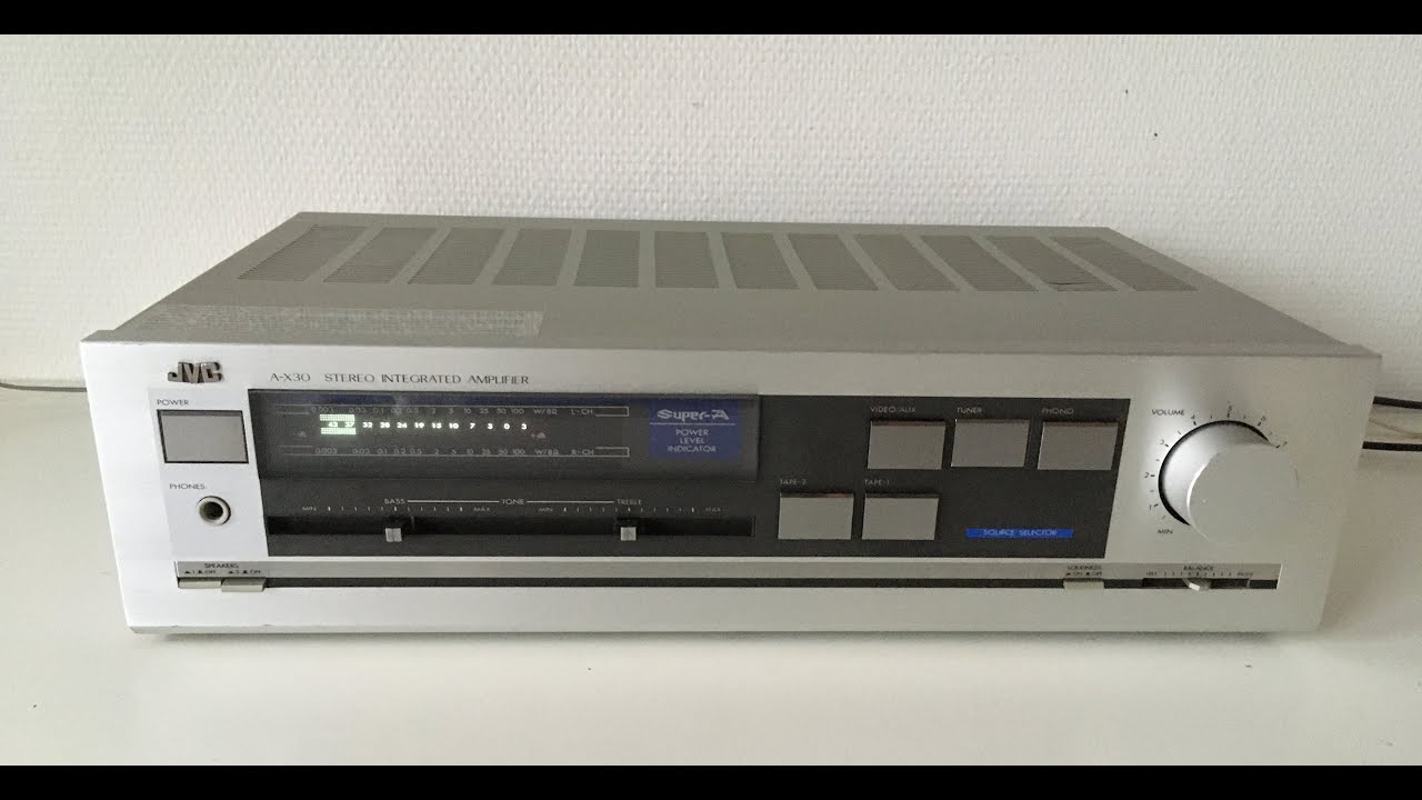 JVC AX 30 Stereo Integrated Amplifier - YouTube