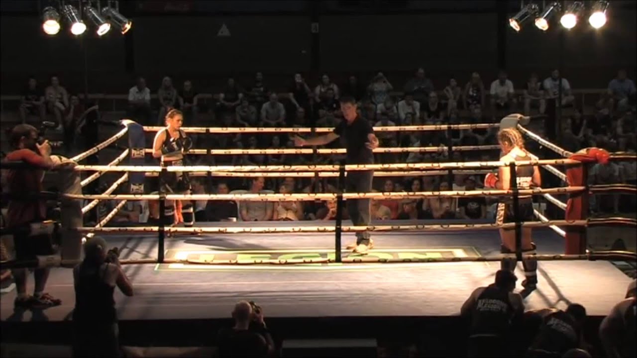 Emily Nalu (ALMT) V Erin Cleaver (HTC) - LEGION Muay Thai - Launceston ...