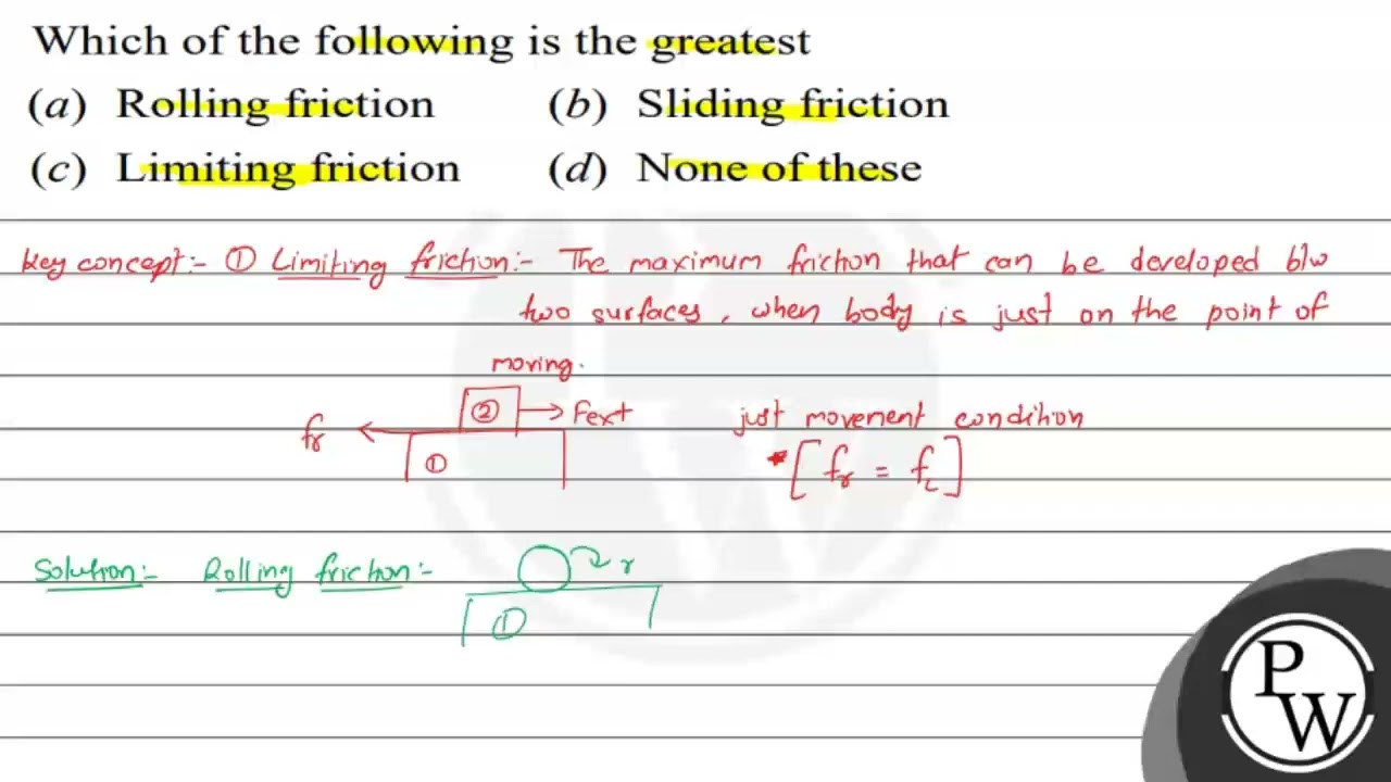 Rolling Friction On Different Surfaces