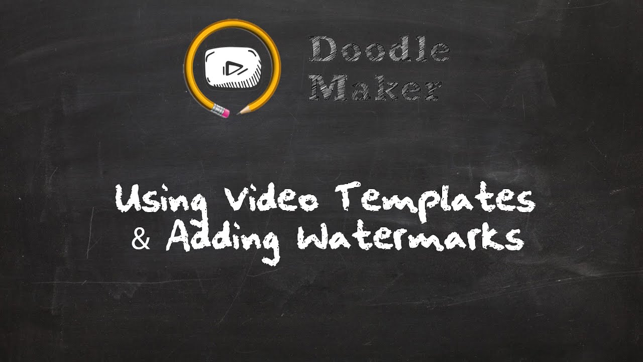 2 - Using Video Templates & Adding Watermarks - YouTube