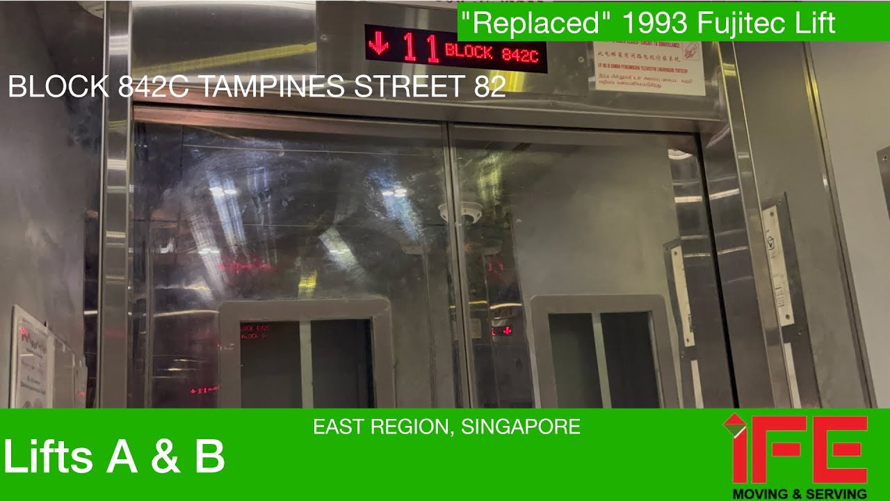 HDB Block 842C Tampines || IFE Elevator - YouTube