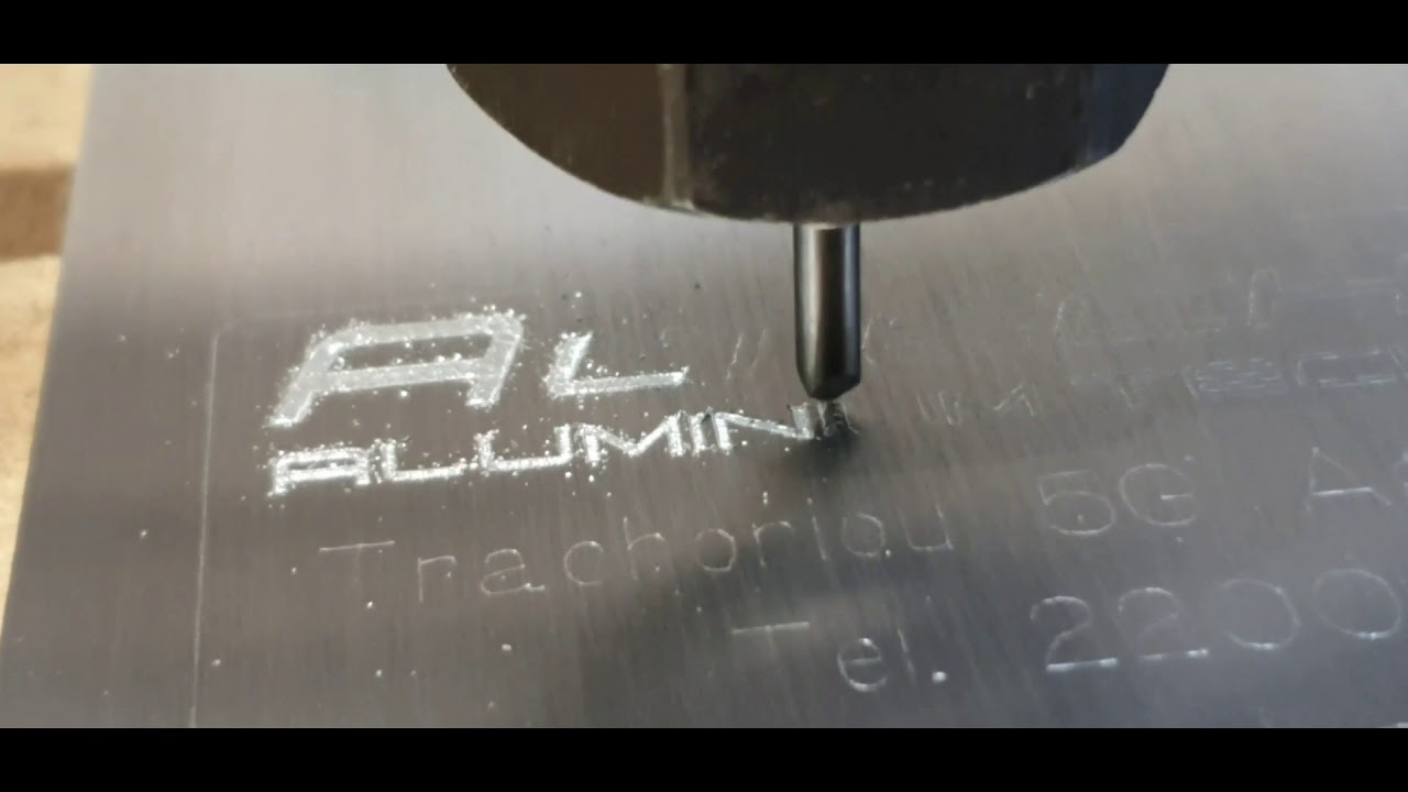 CNC Aid com "Diamond or Carbide Bit Drag Engraving" Demo - YouTube