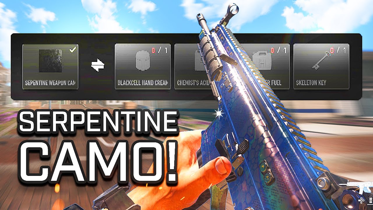 Secret Serpentine Camo Unlocked! (MW2 DMZ Unlock Serpentine Camo Fast ...