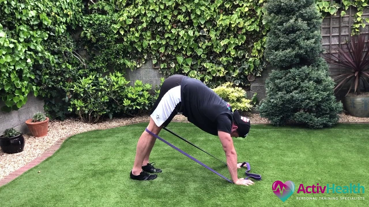 Home Workout- Banded Leg Extension - YouTube