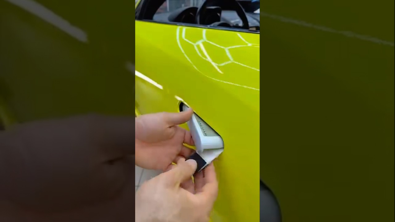 Interesting door handle wrap technique🧐 - YouTube